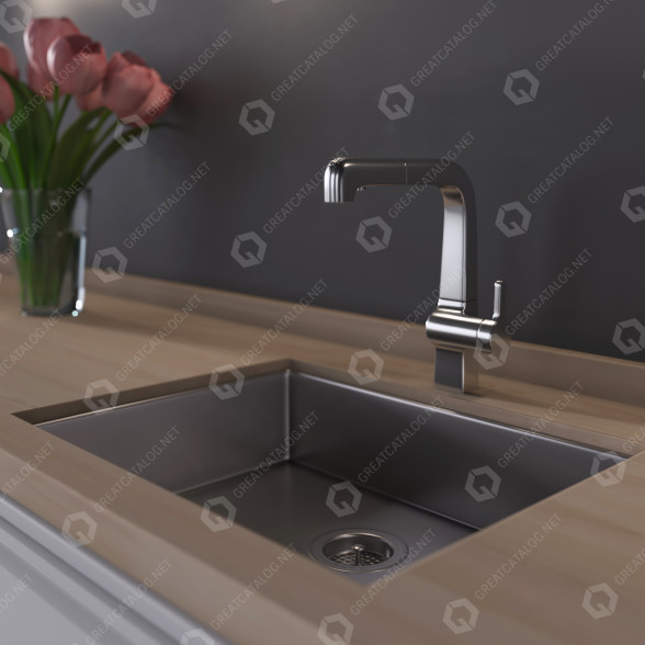 Sink Kohler K-3894 Vault 3D model - GreatCatalog 528