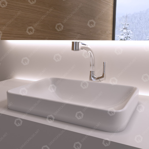 Washbasin Kohler K-5373-0 Vox 3D model - GreatCatalog 557