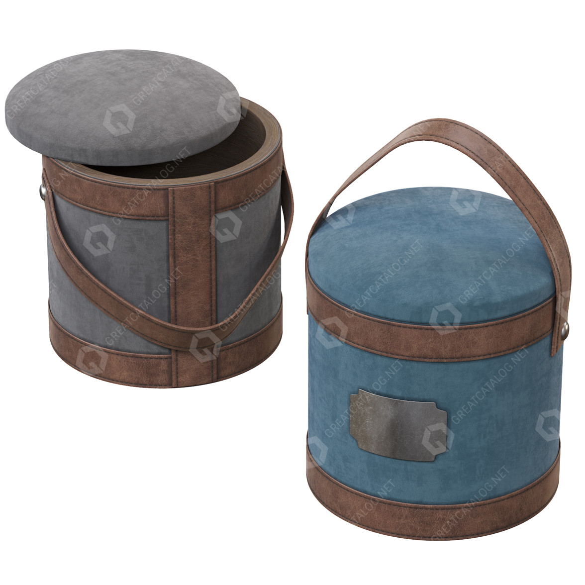 Pouf Natuzzi Pif Paf 3D model - GreatCatalog 9846