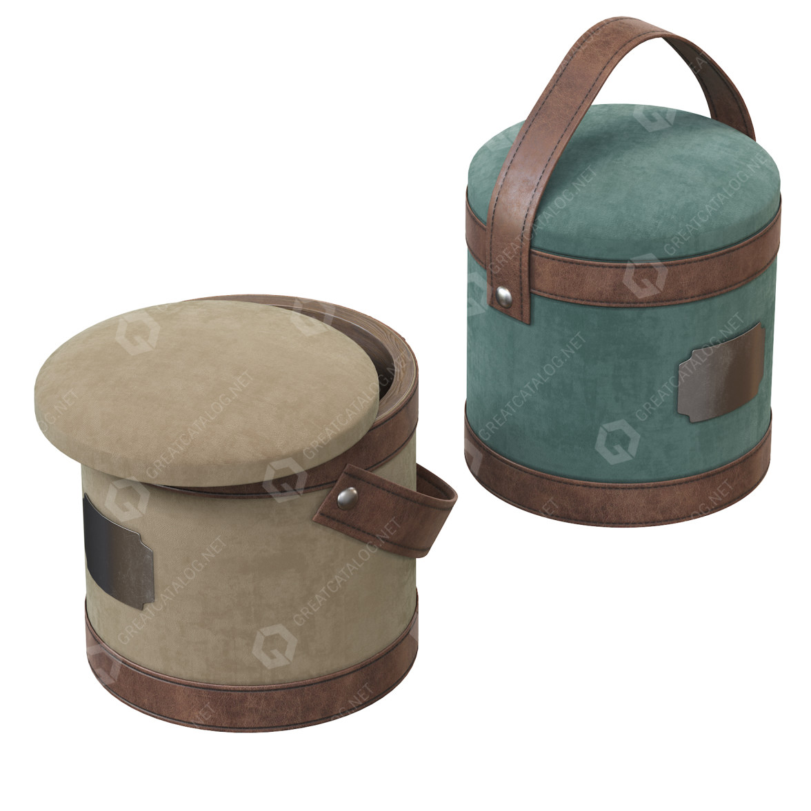 Pouf Natuzzi Pif Paf 3D model - GreatCatalog 9846