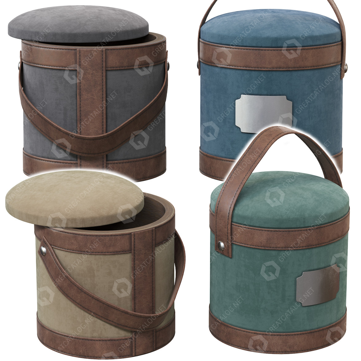 Pouf Natuzzi Pif Paf 3D model - GreatCatalog 9846