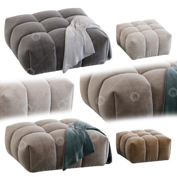 Ottomans Modern 3D model・Download 3D models・Great Catalog - GreatCatalog 9890
