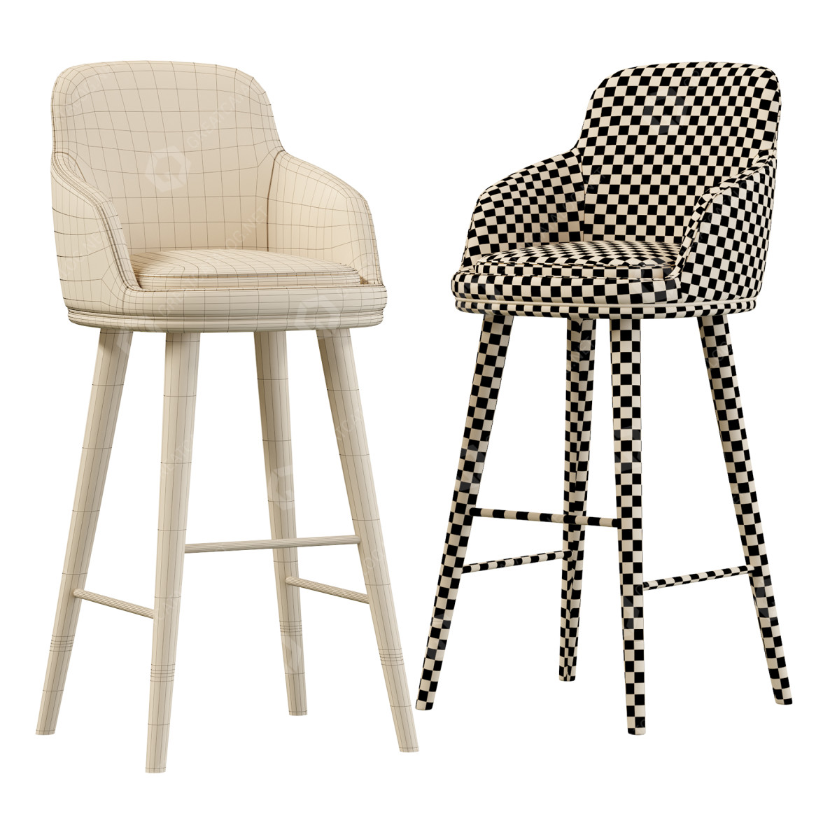 Bar Stool Frato Misool 3D model - GreatCatalog 9999