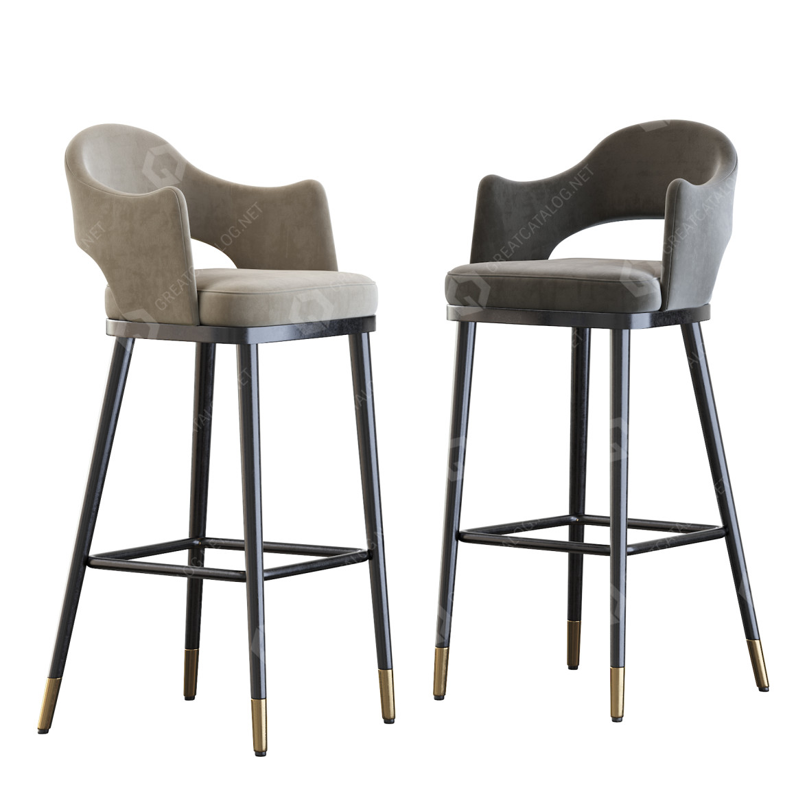 Bar Stool Kelly Wearstler Rigby 3D model - GreatCatalog 10103