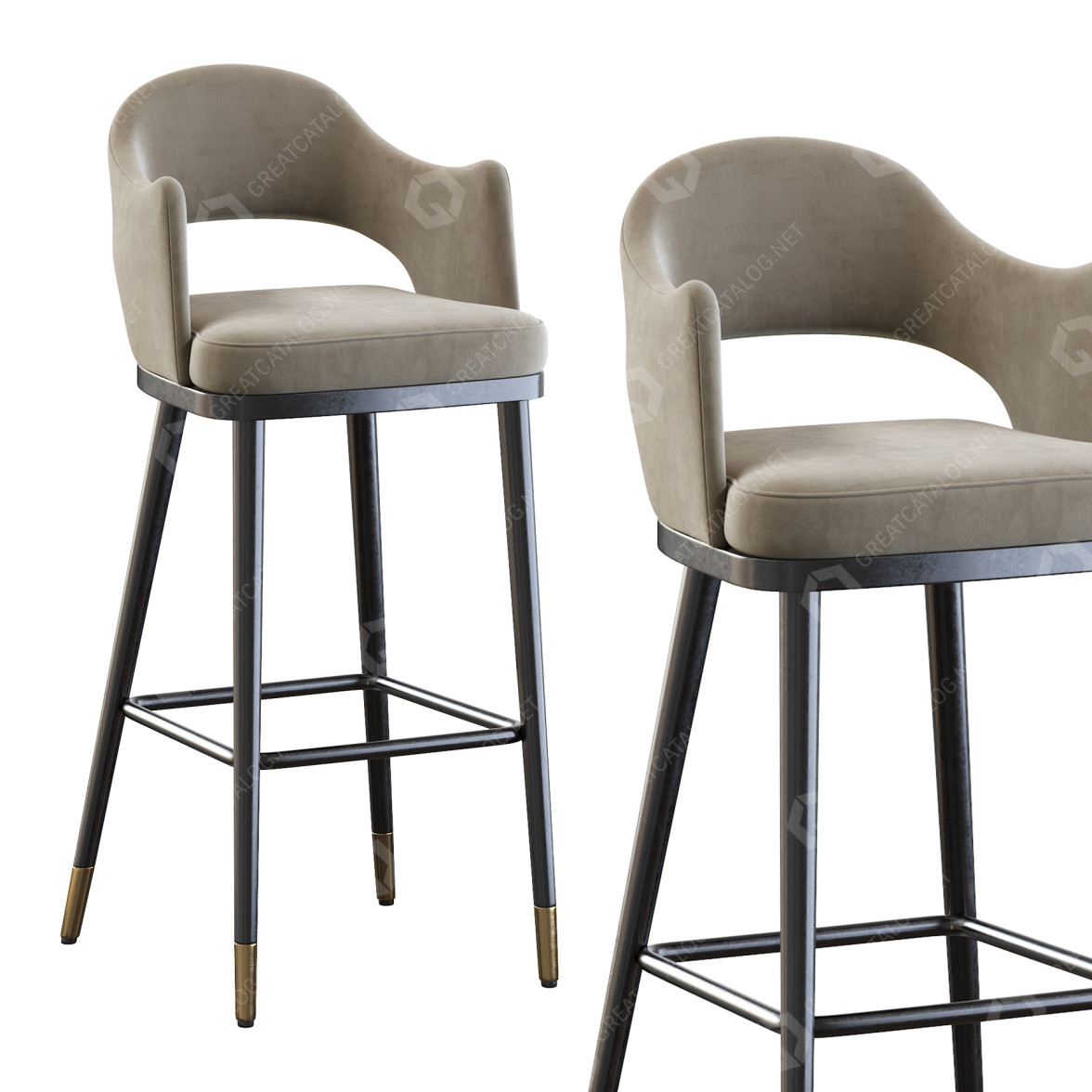 Bar Stool Kelly Wearstler Rigby 3D model - GreatCatalog 10103