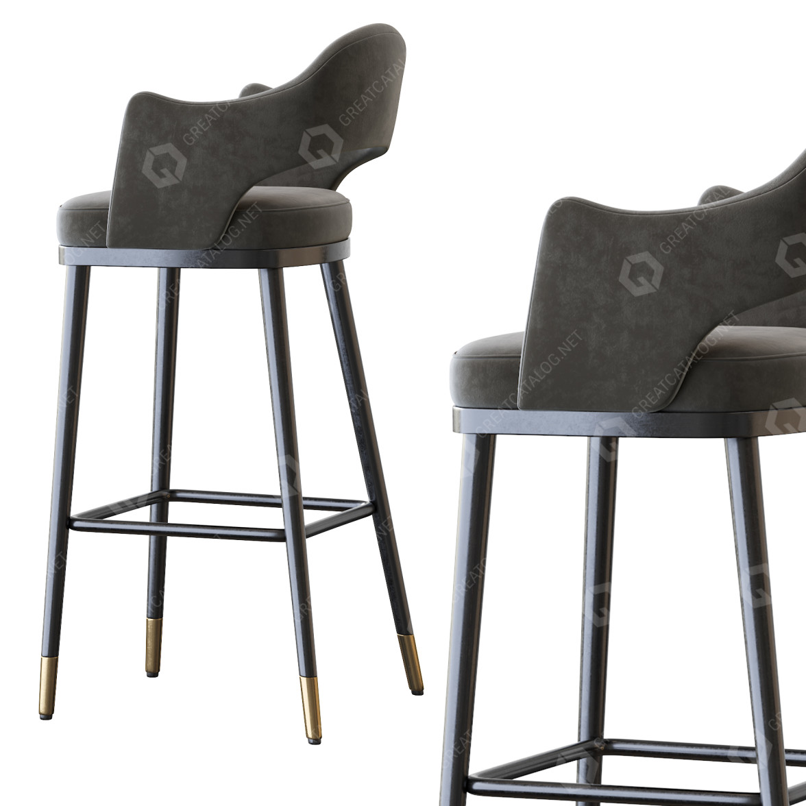 Bar Stool Kelly Wearstler Rigby 3D model - GreatCatalog 10103