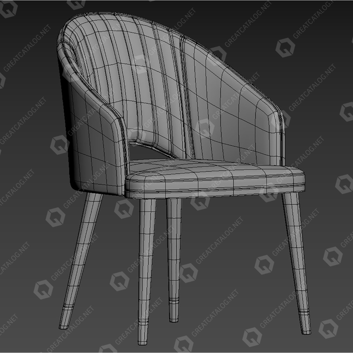 Chair Parven Furniture Dining 3D model - GreatCatalog 10781
