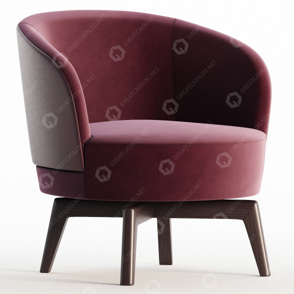 Armchair Fendi Casa Doyle 3D model - GreatCatalog 10782