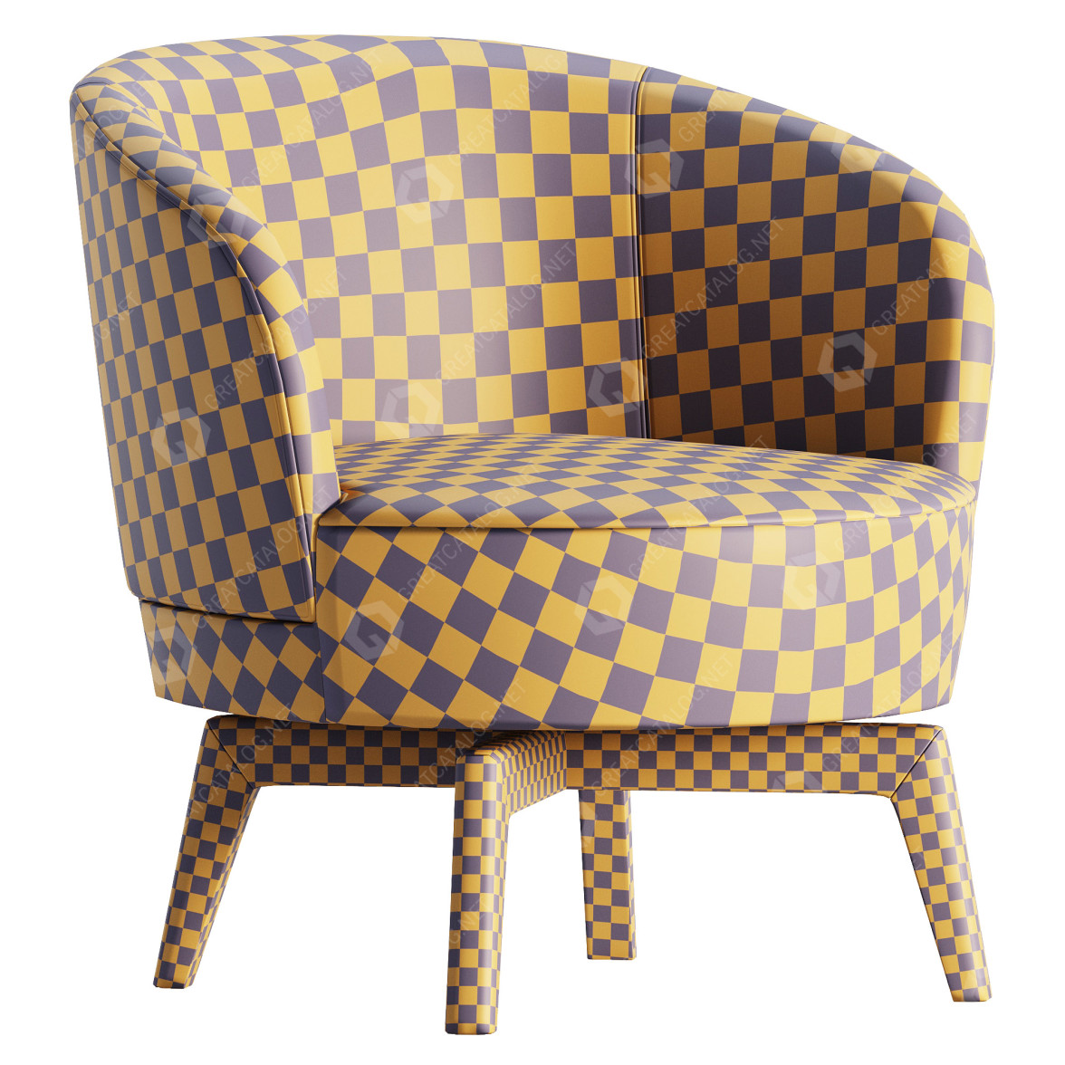 Armchair Fendi Casa Doyle 3D model - GreatCatalog 10782