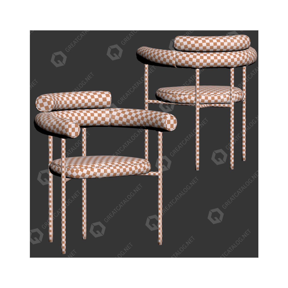 Chair Nuevo Portia Dining 3D model - GreatCatalog 10785