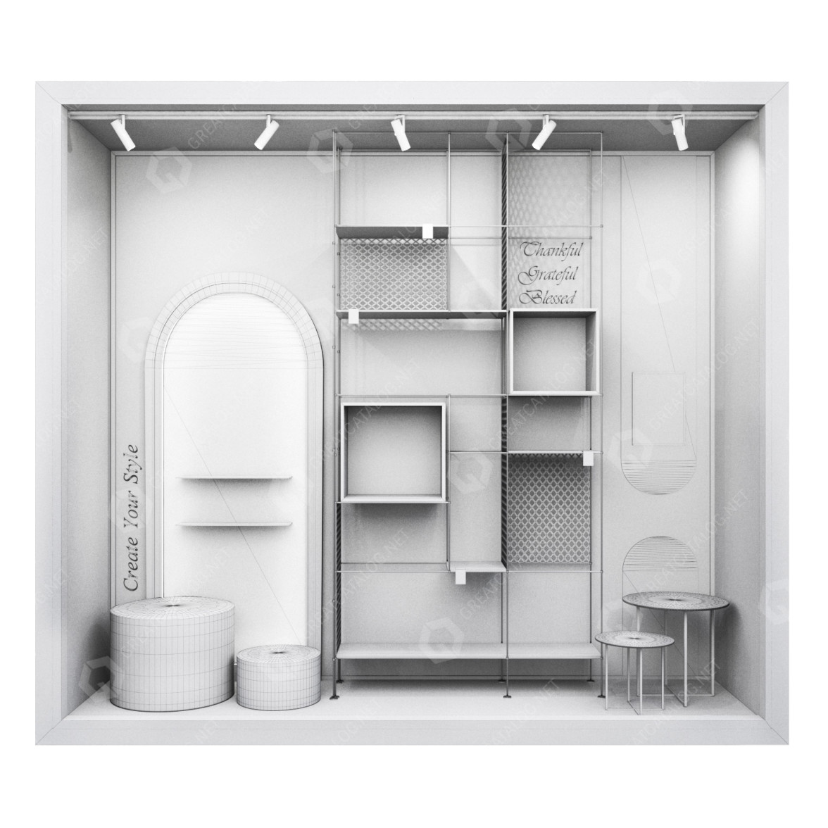 Showcase Store Vitrin 03 3D model - GreatCatalog 10873