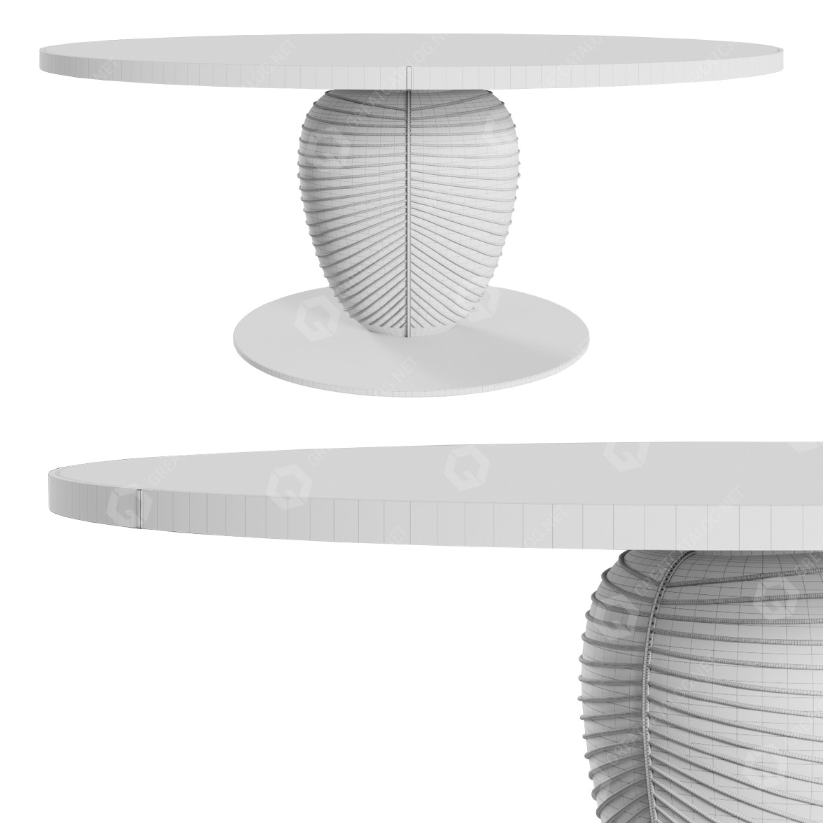 Table Paolo Castelli Leaf 3D model - GreatCatalog 10954