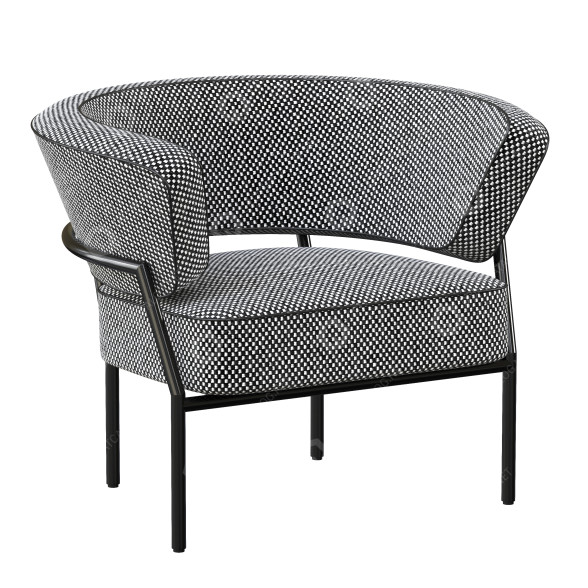 Armchair Meridiani Small Nani 3D model - GreatCatalog 11005
