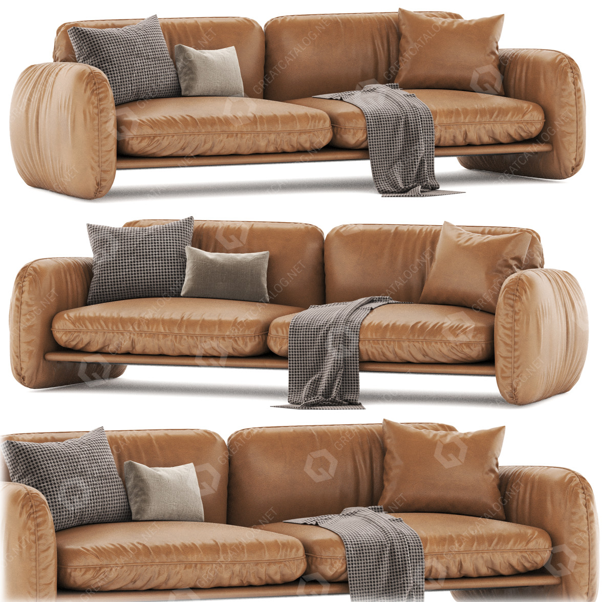 Sofa Baxter Brigitte 3D model - GreatCatalog 11110