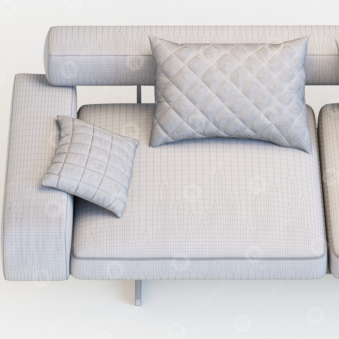 Sofa Flexform Wing 3D model・Download 3D models・Great Catalog - GreatCatalog 11288