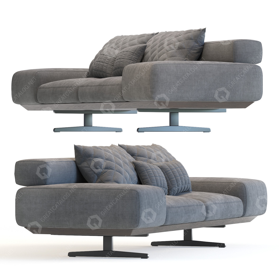 Sofa Flexform Wing COD 20643 3D model - GreatCatalog 11289