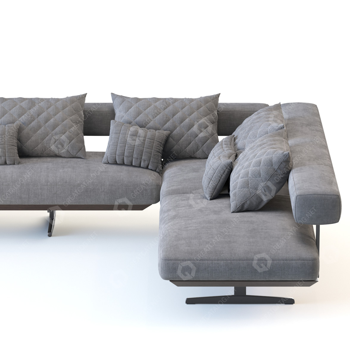 Sofa Flexform Wing COD 20653 3D model - GreatCatalog 11290