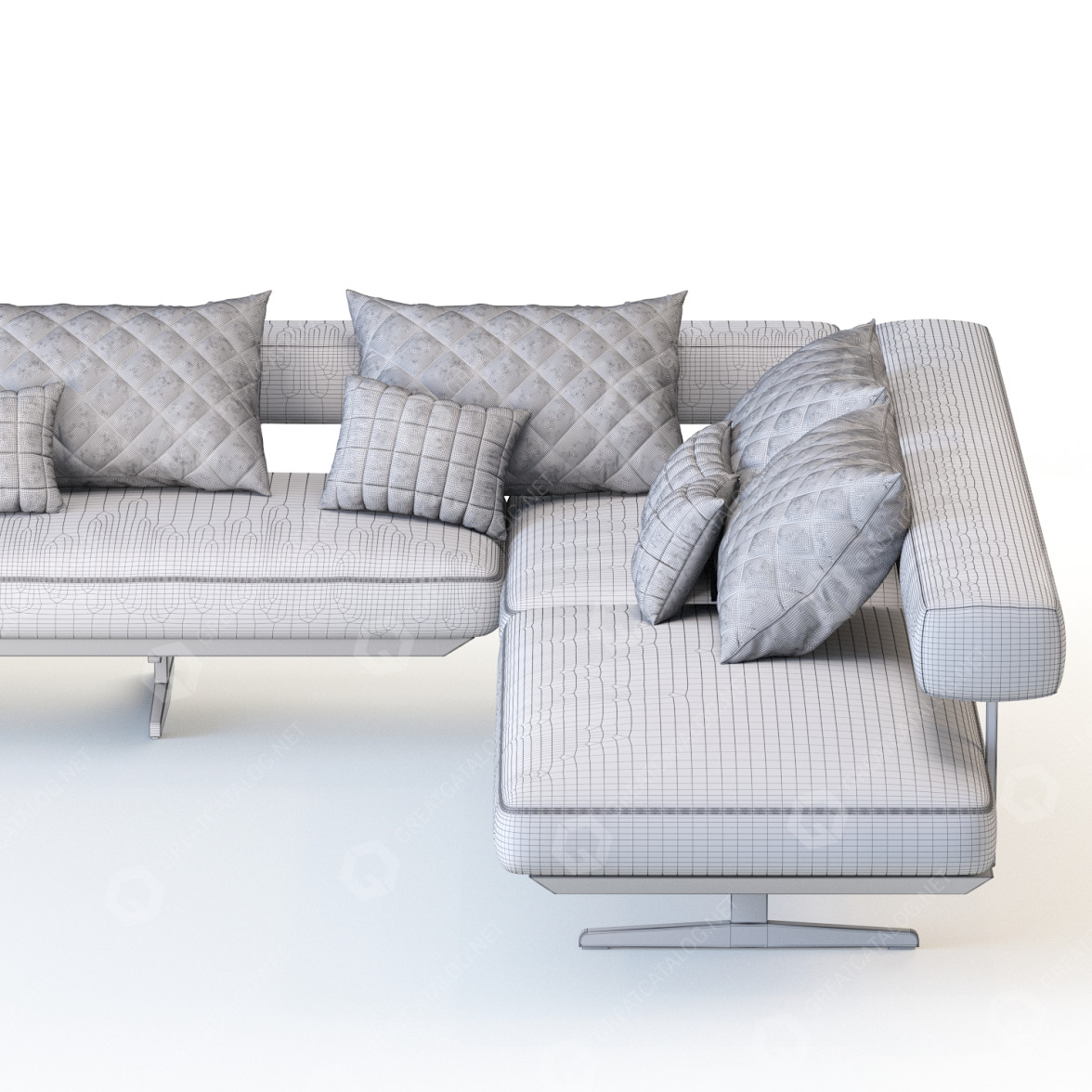 Sofa Flexform Wing COD 20653 3D model - GreatCatalog 11290