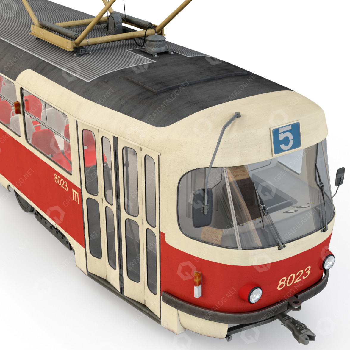 Tram Tatra T3 3D model・Download 3D models・Great Catalog - GreatCatalog 11332
