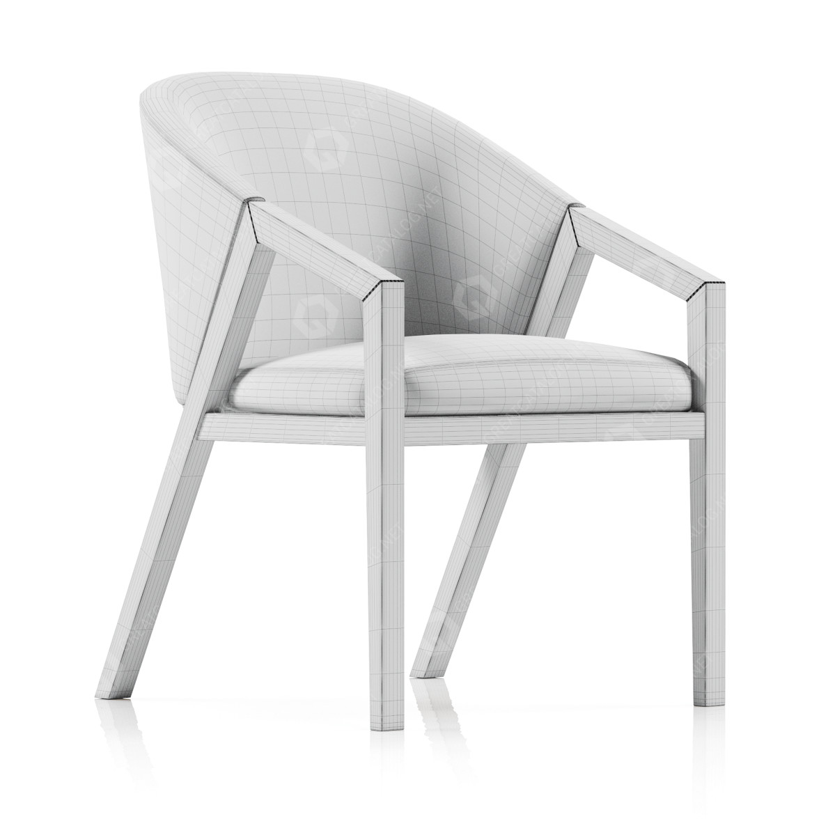 Chair Frato Borneo 3D model・Download 3D models・Great Catalog