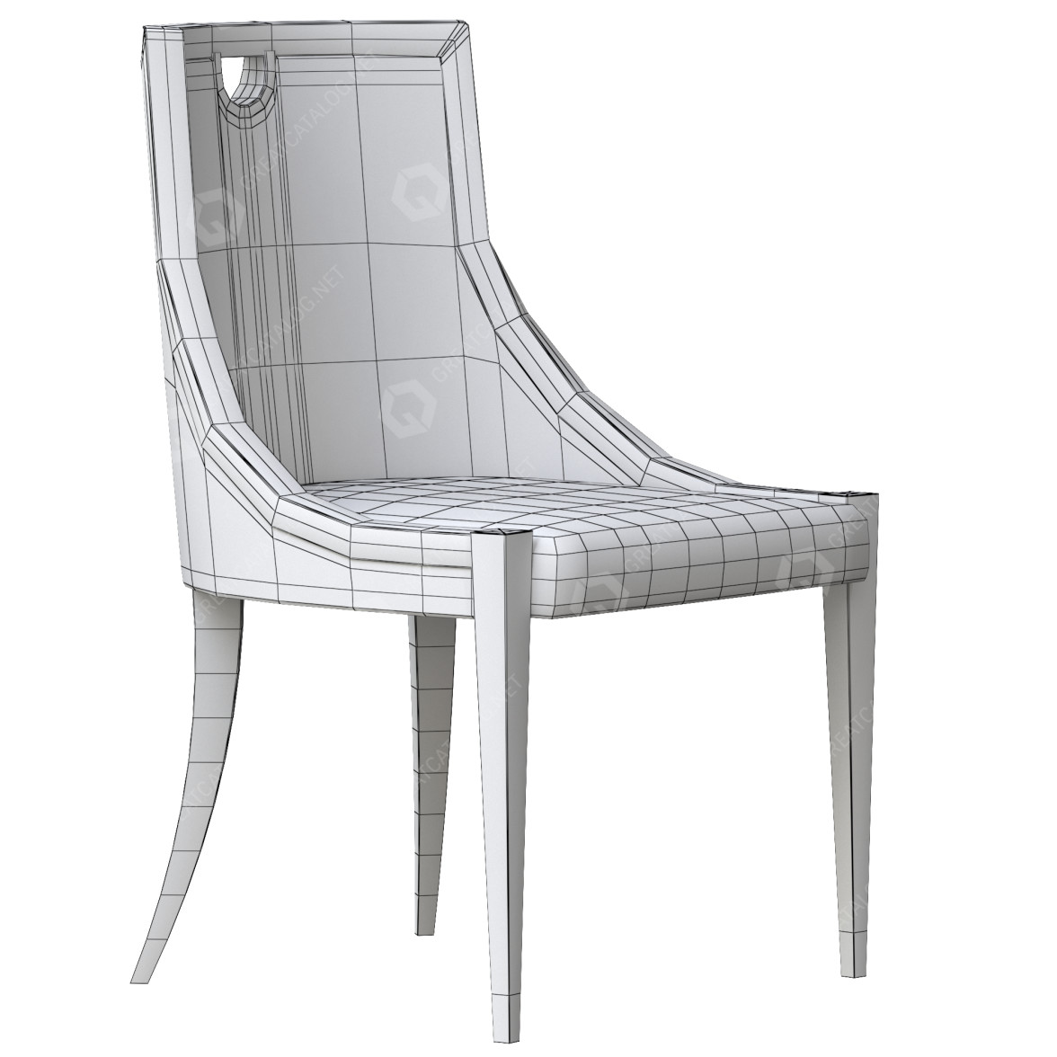 Chair Capital Karab Upholstered Fabric 3D model - GreatCatalog 11410