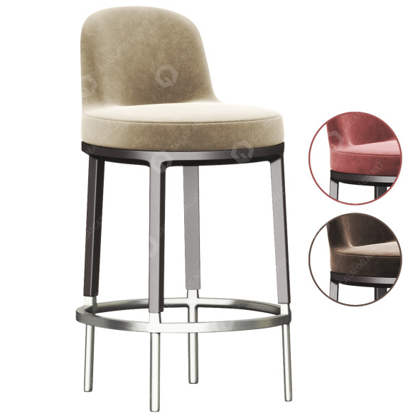 Bar Stool Maxalto Caratos 3D model - GreatCatalog 11649