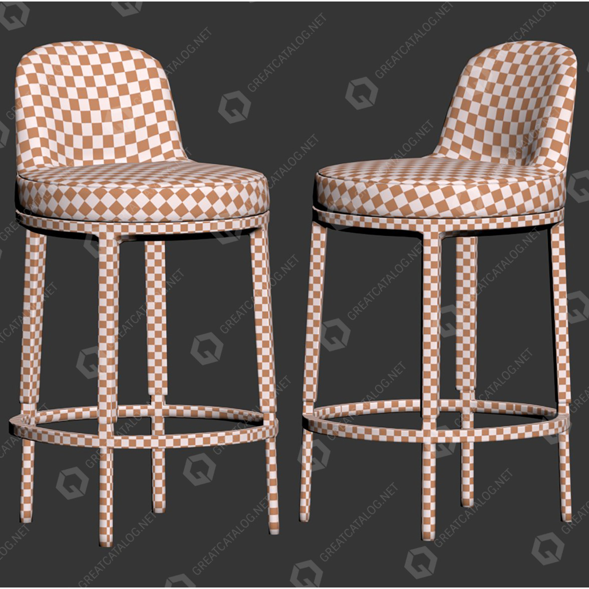 Bar Stool Maxalto Caratos 3D model - GreatCatalog 11649