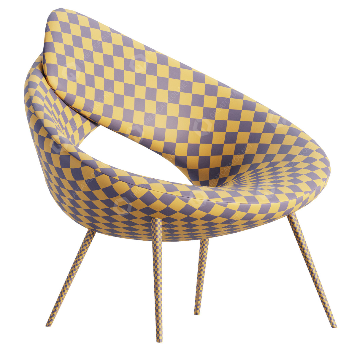 Armchair Bonaldo Lock 3D model - GreatCatalog 11662