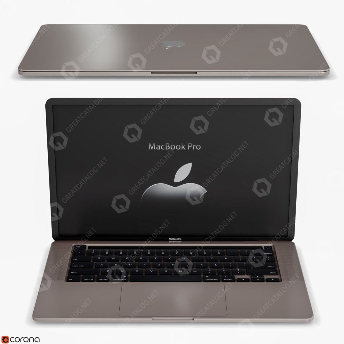 Laptop Apple MacBook Pro All Colors 3D model - GreatCatalog 11936