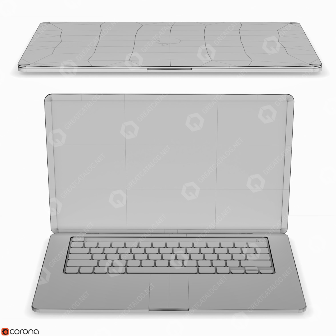 Laptop Apple MacBook Pro All Colors 3D model - GreatCatalog 11936