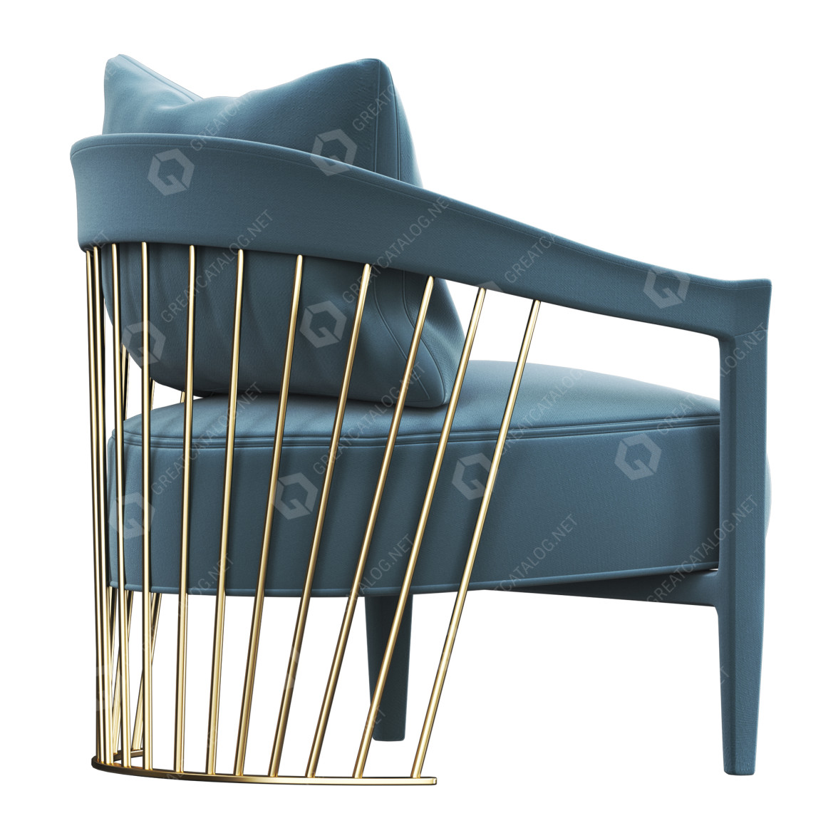 Armchair Longhi Dorothy 3D model - GreatCatalog 11945