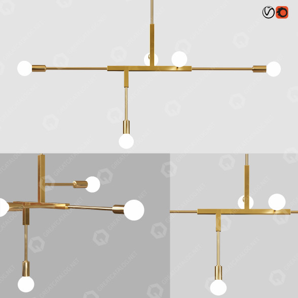 Pendant Lamp Light 12 3D model・Download 3D models