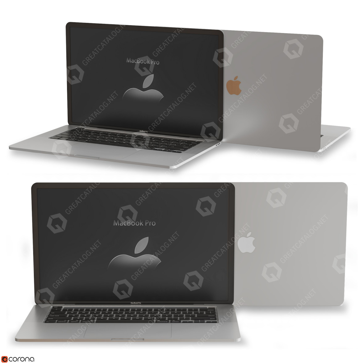 Laptop Apple New Macbook Pro 17 Inch 3D model - GreatCatalog 12057