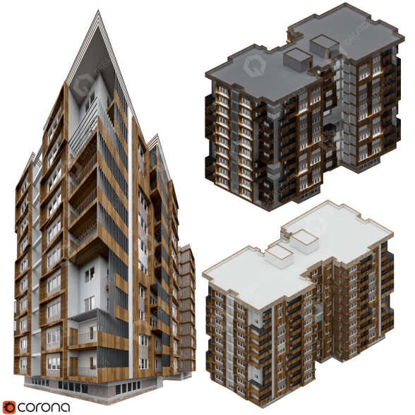 Building Residential 3D model・Download 3D models