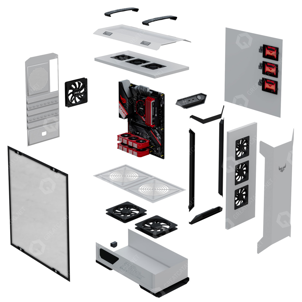 Computer Asus Gaming Collection 3 3D model - GreatCatalog 12120