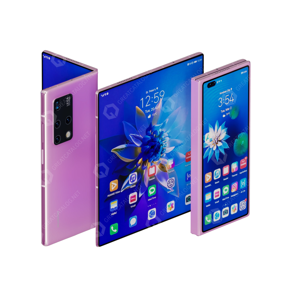 Phone Huawei Mate X2 3D model - GreatCatalog 12151
