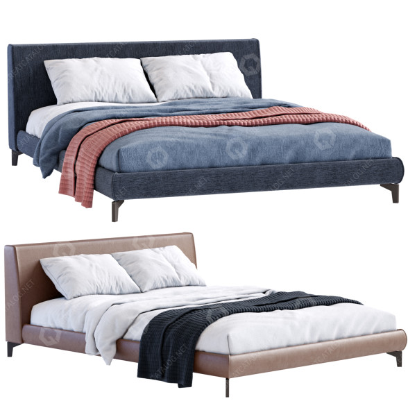 Bed Meridiani Louis Up 3D model - GreatCatalog 12254