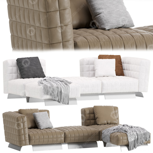 Sofa Minotti Twiggy 02 3D model - GreatCatalog 12584
