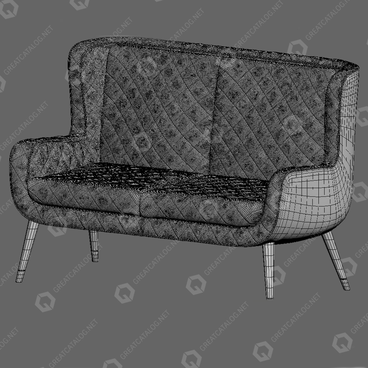 Sofa Baxter Dolly 3D model・Download 3D models・Great Catalog - GreatCatalog 12730