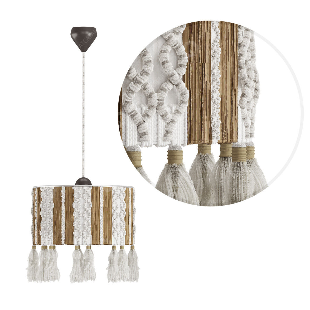 Pendant Lamp Boho Light 2 3D model #12827 | GreatCatalog