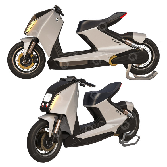 Motorcycle BMW k04-55 3D model #12833 | GreatCatalog