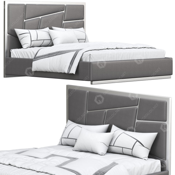 Bed Modrest Chrysler Modern Grey 3D model - GreatCatalog 12923