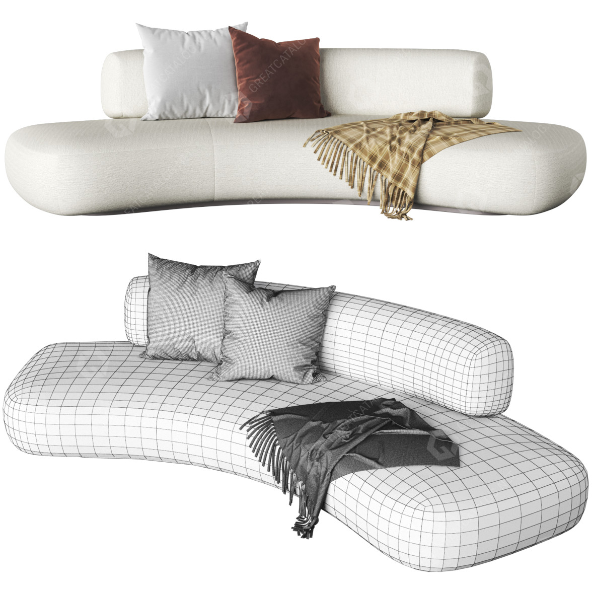 Sofa Morada Bubble 3D model・Download 3D models・Great Catalog - GreatCatalog 12997