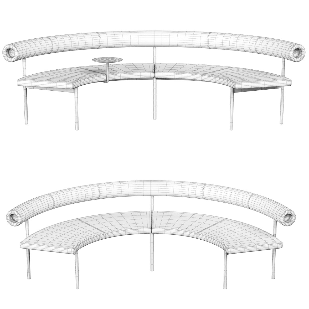 Sofa Offecct Font 1365 3D model - GreatCatalog 13009