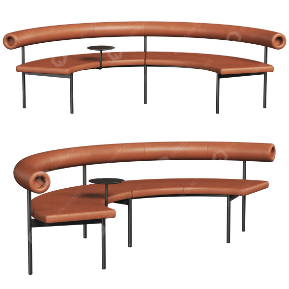 Sofa Offecct Font 1365 3D model - GreatCatalog 13009