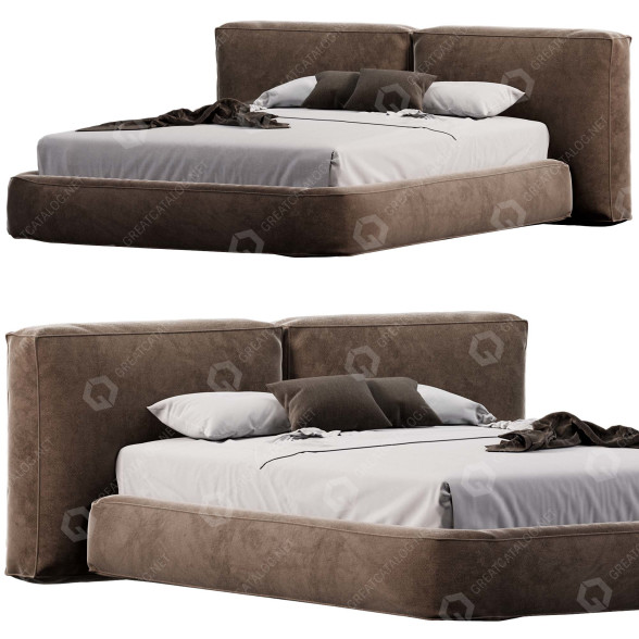 Bed Bonaldo Fluff 3D model・Download 3D models・Great Catalog ...