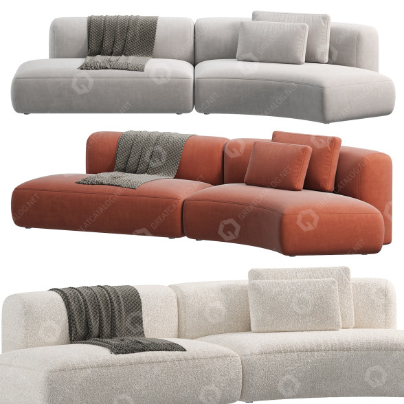 Sofa MDF Italia Cosy Curve 3D model - GreatCatalog 13656