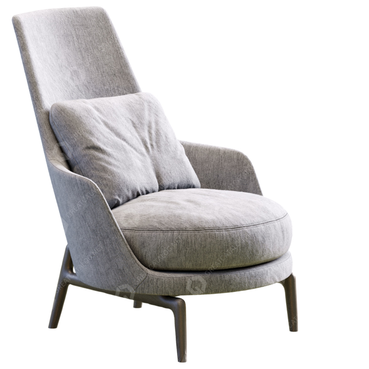 Armchair Flexform Leda 3D model - GreatCatalog 13698