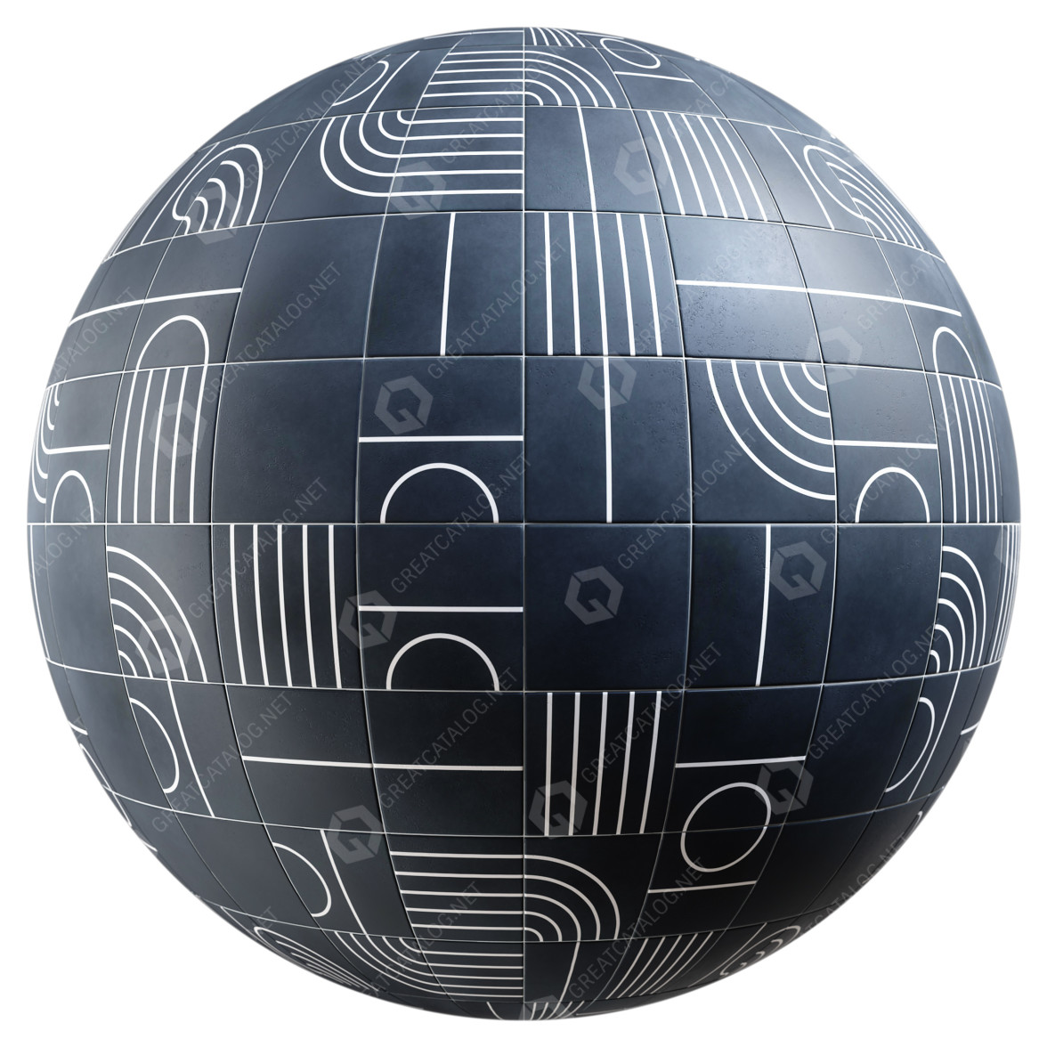 Tile Tile 4K Materials A2 - 2 Materials and 4 Colors 3D model