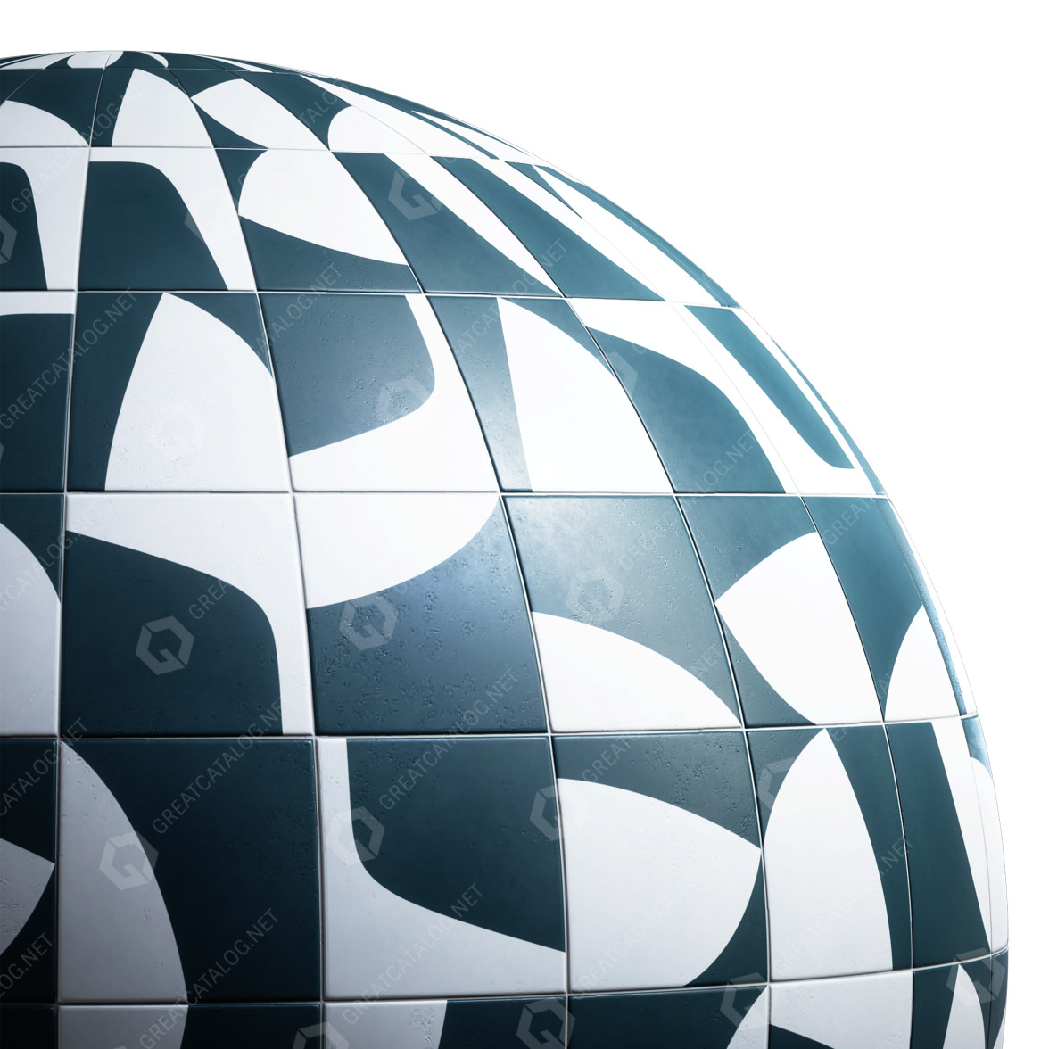 Tile Tile 4K Materials A2 - 2 Materials and 4 Colors 3D model